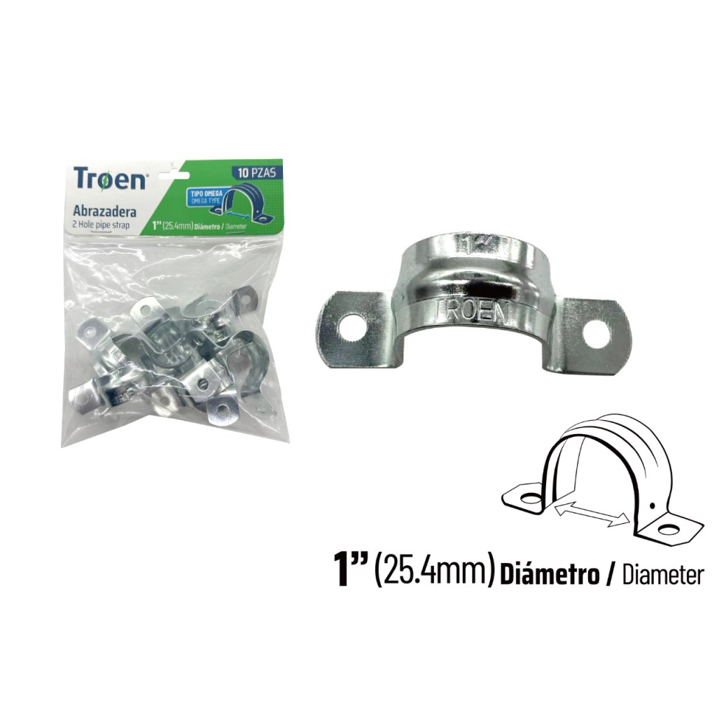 Abrazadera emt doble TROEN (set) | La Ferretería Barcelona